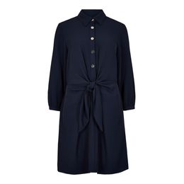 Apricot Tie Front Shirt Mini Dress Damen Gr&ouml;&szlig;e 44 navy Winterkleid