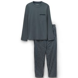 Iuman Intimissimi Uomo Pyjama Herren Gr&ouml;&szlig;e XL dunkelblau / petrol