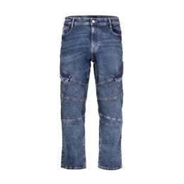 Mill&tailor Jeans ' 6 Pocket Cargo Style ' Herren Gr&ouml;&szlig;e 31/32 blau