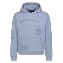 Sublevel Sweatshirt Herren Gr&ouml;&szlig;e L opal / taubenblau