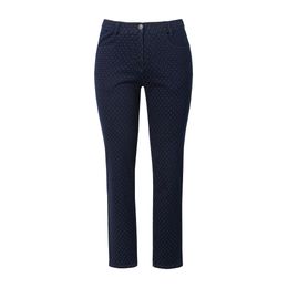 Ulla Popken Jeans Damen Gr&ouml;&szlig;e 39/40 dunkelblau / wei&szlig;