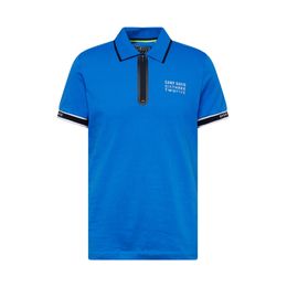 CAMP DAVID Poloshirt Herren Gr&ouml;&szlig;e L blau / schwarz / wei&szlig;