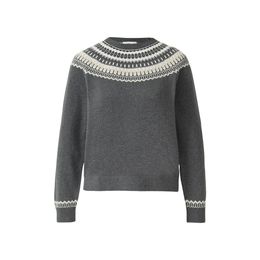 s.Oliver Pullover Damen Gr&ouml;&szlig;e M creme / dunkelgrau / schwarz / wei&szlig;
