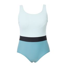 Ulla Popken Badeanzug Damen Gr&ouml;&szlig;e M/L petrol / mint / schwarz