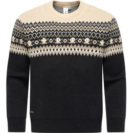Ragwear Pullover 'Norwen' Herren Gr&ouml;&szlig;e S sand / schwarz