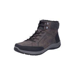Rieker Schn&uuml;rboots Herren Gr&ouml;&szlig;e 44 dunkelbraun / graumeliert / schwarz