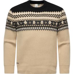 Ragwear Pullover 'Norwen' Herren Gr&ouml;&szlig;e S sand / schwarz