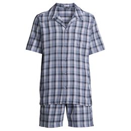 Seidensticker Pyjama kurz 'Classic Twill' Herren Gr&ouml;&szlig;e XXL blau