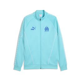 Puma Sportjacke 'Olympique de Marseille King Anthem' Herren Gr&ouml;&szlig;e XXS navy / aqua