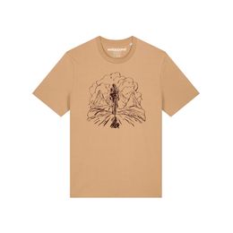 Watapparel T-Shirt Herren Gr&ouml;&szlig;e XS dunkelbeige / schwarz