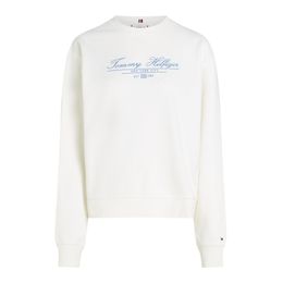 Tommy Hilfiger Sweatshirt Damen Gr&ouml;&szlig;e L himmelblau / wei&szlig;