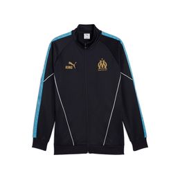 Puma Sportjacke 'Olympique Marseille King Anthem' Herren Gr&ouml;&szlig;e S navy / azur / senf / wei&szlig;
