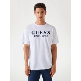 Guess T-Shirt Herren Gr&ouml;&szlig;e L navy / wei&szlig;