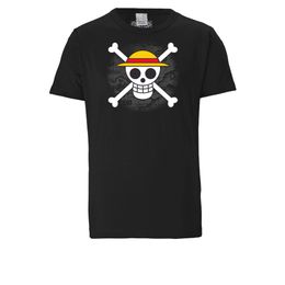 logoshirt T-Shirt 'One Piece - Skull' Damen Gr&ouml;&szlig;e L schwarz
