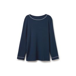 Intimissimi Pyjama Top Damen Gr&ouml;&szlig;e S navy / wei&szlig; Winterkleid