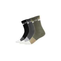 QS Socken Herren Gr&ouml;&szlig;e 43/46 grau / oliv / schwarz / wei&szlig;