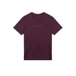 F4NT4STIC T-Shirt 'Anker Knut und Jan Hamburg' Herren Gr&ouml;&szlig;e M merlot / wei&szlig;