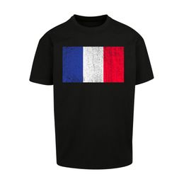F4NT4STIC T-Shirt 'France Frankreich Flagge distressed' Herren Gr&ouml;&szlig;e S mischfarben / schwarz