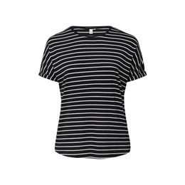 QS Shirt Damen Gr&ouml;&szlig;e XXXL schwarz / wei&szlig;