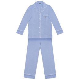 Polo Ralph Lauren Pyjama ' Knit Oxford ' Damen Gr&ouml;&szlig;e XS azur Winterkleid