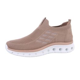 Ital-Design Slip On Damen Gr&ouml;&szlig;e 39 hellbraun / wei&szlig;