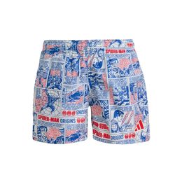 adidas Sportswear Sportbadeshorts 'Adidas x Marvel Spider-Man' Jungen Gr&ouml;&szlig;e 110 marine / rot / wei&szlig;