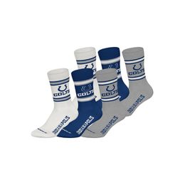 Huddle Freizeitsocken ' Indianapolis Colts ' Herren Gr&ouml;&szlig;e 39/42 blau / grau / wei&szlig;