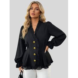 Lapaplus Bluse Damen Gr&ouml;&szlig;e XXL schwarz