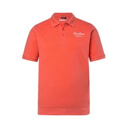 Men Plus Poloshirt Herren Gr&ouml;&szlig;e L hellorange / wei&szlig;