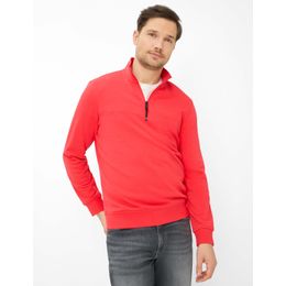 Brax Herren Sweatshirt Style SION hibiscus, Rot, Gr. L
