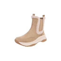 Ital-Design Stiefelette Damen Gr&ouml;&szlig;e 40 beige Winterschuhe