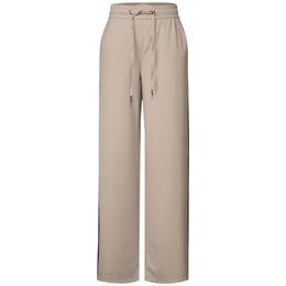 Street One Hose Damen Gr&ouml;&szlig;e 32 hellbeige / schwarz