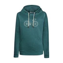 Greenbomb Sweatshirt 'Bike Classic' Damen Gr&ouml;&szlig;e XS smaragd / wei&szlig;