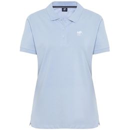 POLO SYLT Polo ' im puristischen Design mit Logo-Stickerei ' Damen Gr&ouml;&szlig;e L blau