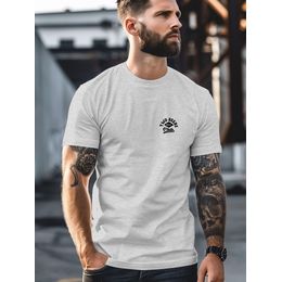 Neverless Shirt 'Two Beers only' Herren Gr&ouml;&szlig;e XS grau