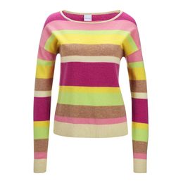 Madeleine Mode Madeleine Pullover Damen Gr&ouml;&szlig;e L/XL braun / apfel / rosa / wollwei&szlig;