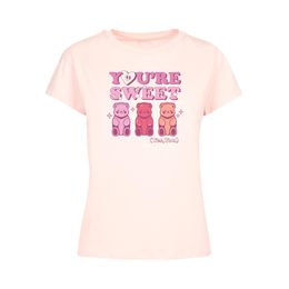 F4NT4STIC T-Shirt 'Valentinstag You're Sweet Gummy Bears' Damen Gr&ouml;&szlig;e M lachs / pink
