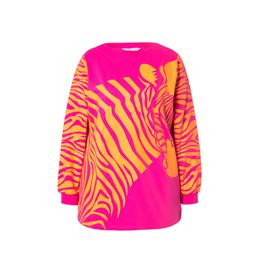 MIAMODA Sweatshirt Damen Gr&ouml;&szlig;e XL neonlila / orange