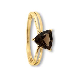 ONE ELEMENT Ring Damen Gr&ouml;&szlig;e 59 gold / schwarz