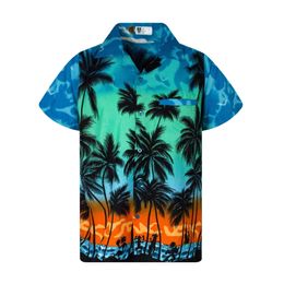 King Kameha Shirt 'Beach Eclectic' Herren Gr&ouml;&szlig;e M t&uuml;rkis