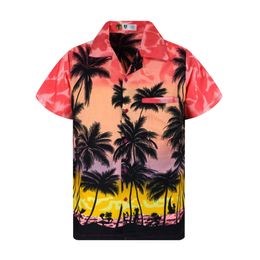 King Kameha Shirt 'Beach Eclectic' Herren Gr&ouml;&szlig;e M rot