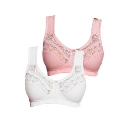 Petite Fleur BH Damen Gr&ouml;&szlig;e 100 rosa / wei&szlig;
