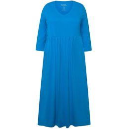 Ulla Popken Kleid Damen Gr&ouml;&szlig;e 46/48 blau Winterkleid