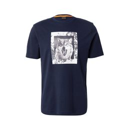 BOSS T-Shirt 'Te_Lupo' Herren Gr&ouml;&szlig;e 5XL navy / aqua / anthrazit / wei&szlig;