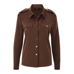 Madeleine Mode Madeleine Bluse Damen Gr&ouml;&szlig;e 4XL braun