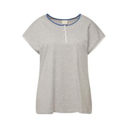 Ulla Popken Schlafshirt Damen Gr&ouml;&szlig;e XXL/XXXL blau / hellgrau