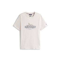 Tommy Hilfiger T-Shirt Herren Gr&ouml;&szlig;e S hellbeige / dunkelbeige / marine