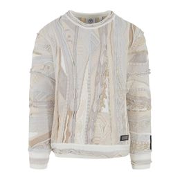Carlo Colucci Pullover 'Dondi' Herren Gr&ouml;&szlig;e M beige / sand / hellgrau