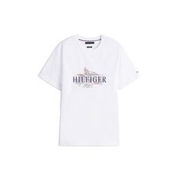 Tommy Hilfiger T-Shirt Herren Gr&ouml;&szlig;e L dunkelbeige / marine / wei&szlig;