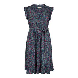 Apricot Ruffle Floral Mini Dress ' ' Damen Gr&ouml;&szlig;e 42 blau Winterkleid